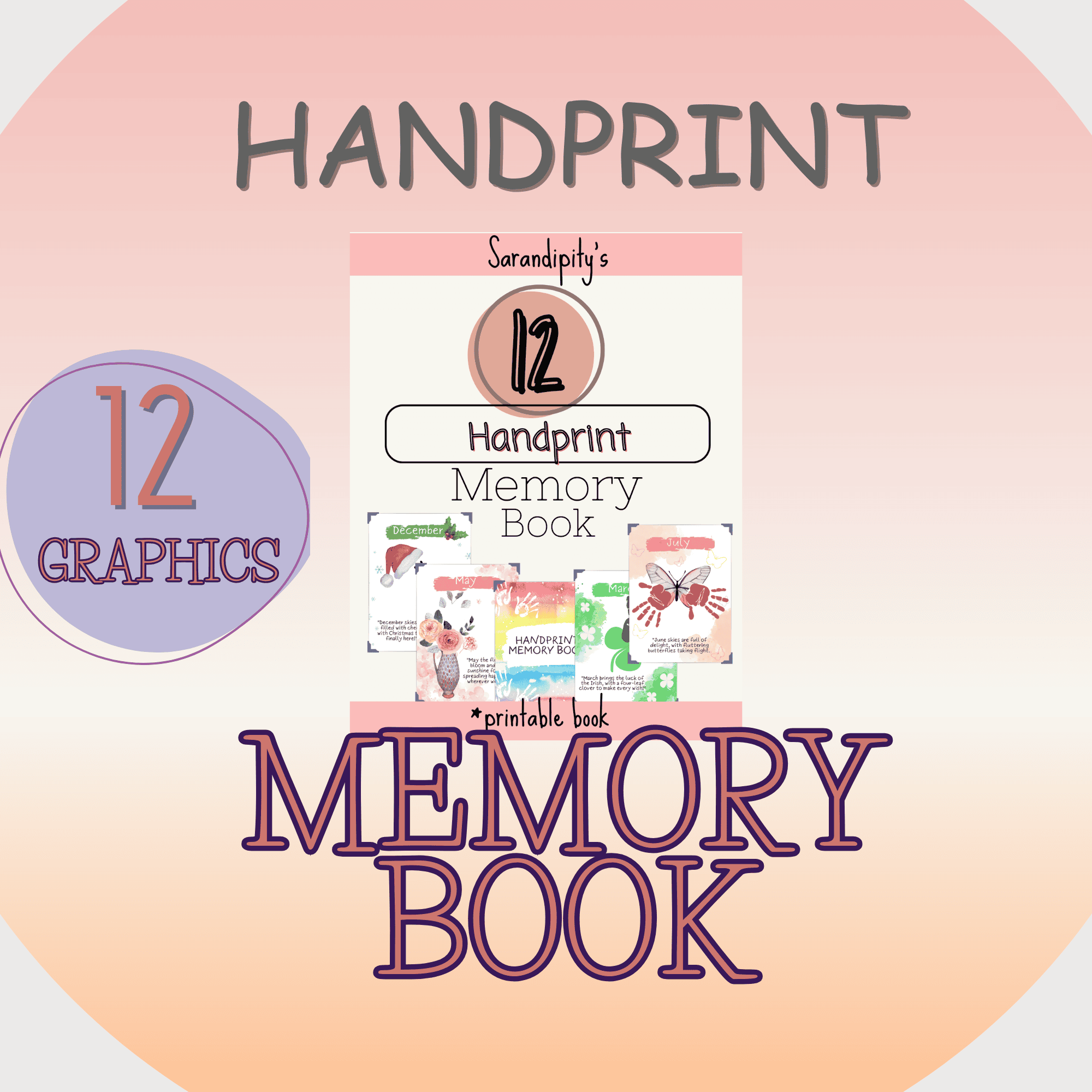Handprint Memory Book – A One-of-a-Kind Mother’s Day Gift That Leaves a ...